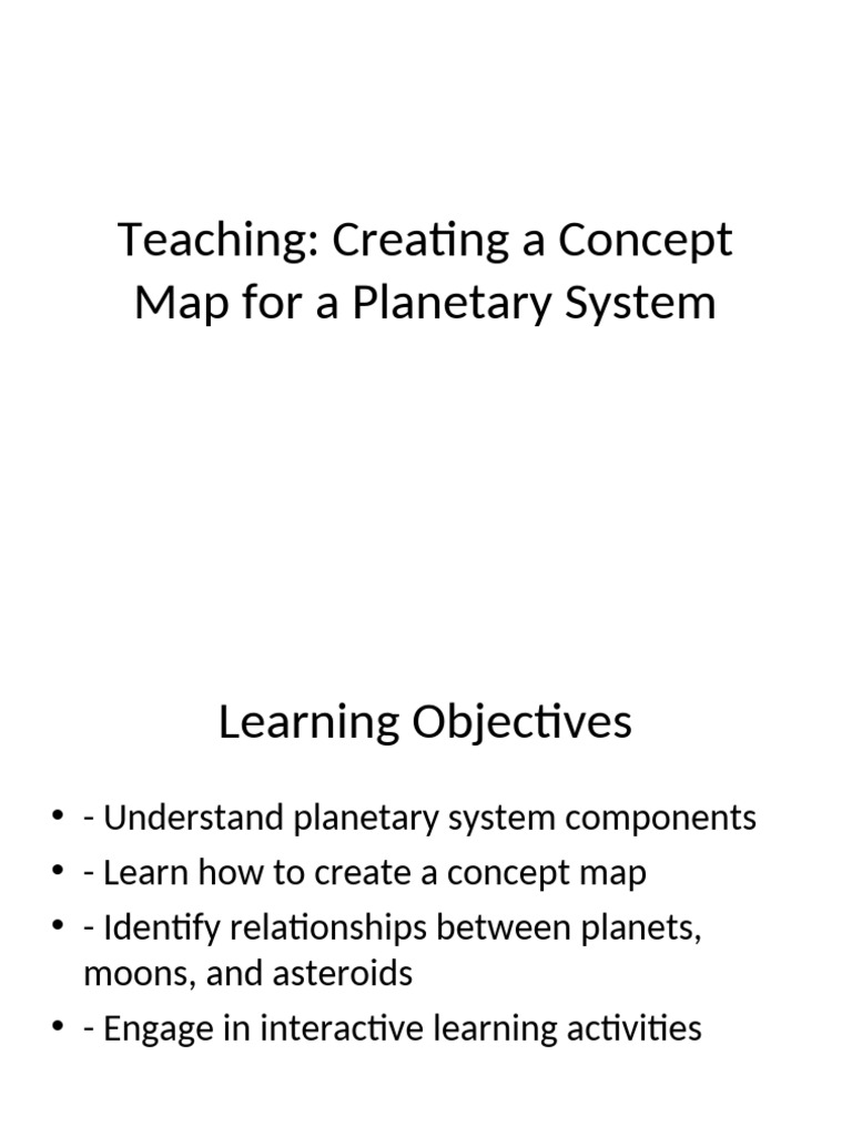 Concept Map Planetary System | PDF