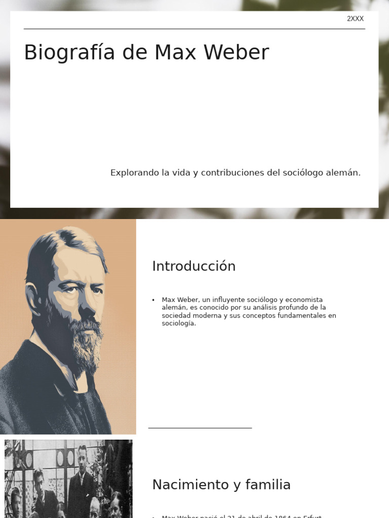 Nacimiento y muerte de Max Weber | PDF | Max Weber | Capitalismo