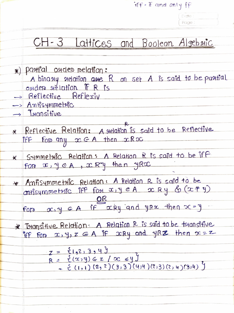 Lattice and Boolean Algebra | PDF | Algebra | Abstract Algebra