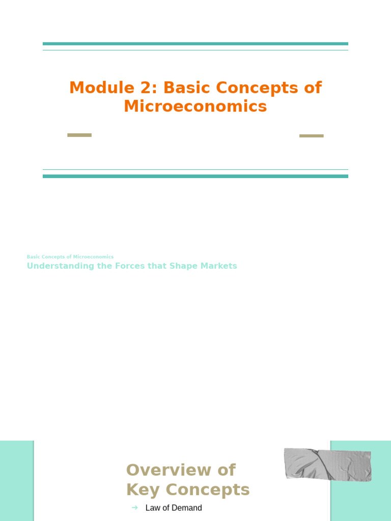 Basic Concepts of Microeconomics | PDF