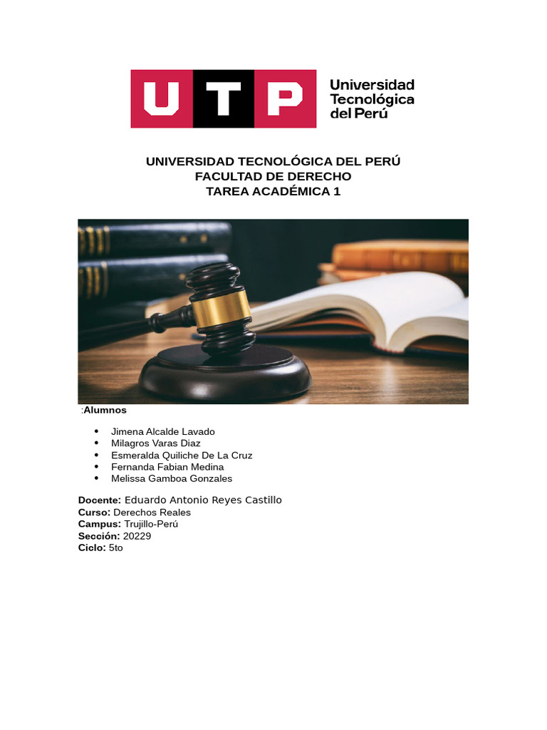 REALES | PDF | Posesión (Ley) | Posesión adversa