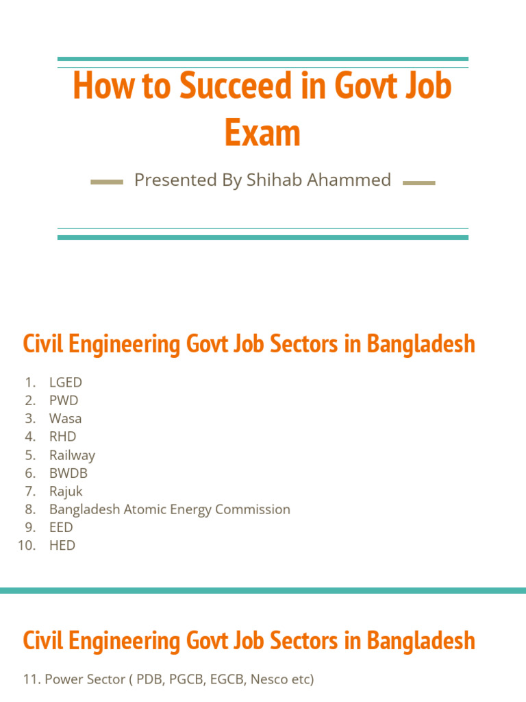 Civil Engineering Govt Job Exam Guide | PDF | Beam (Structure ...