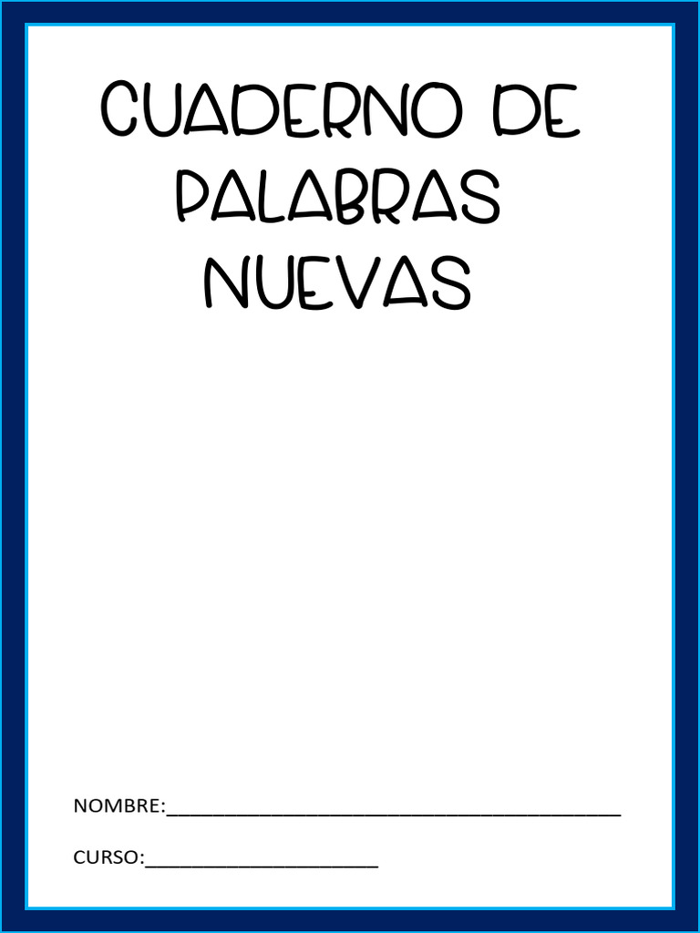 Cuaderno de Palabras para Adultos Mayores | PDF