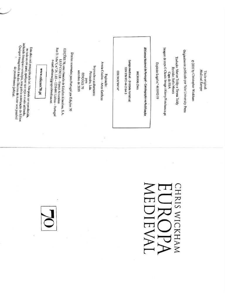 Chris Wickham - Europa Medieval-Edies | PDF