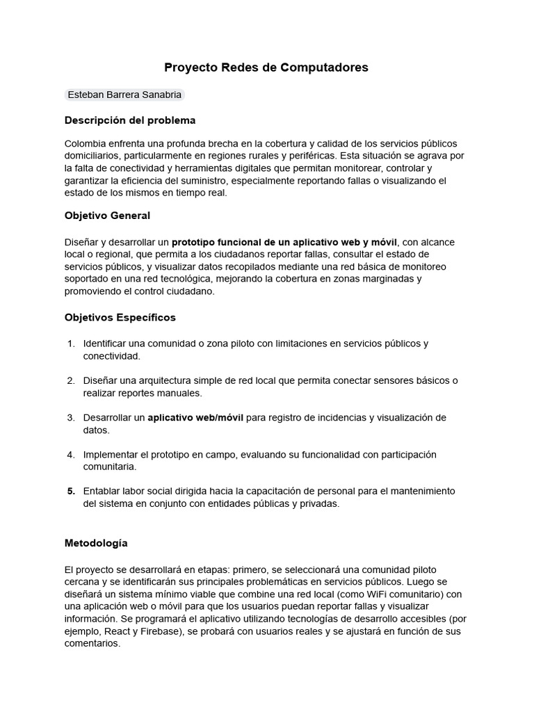 Anteproyecto EBS | PDF