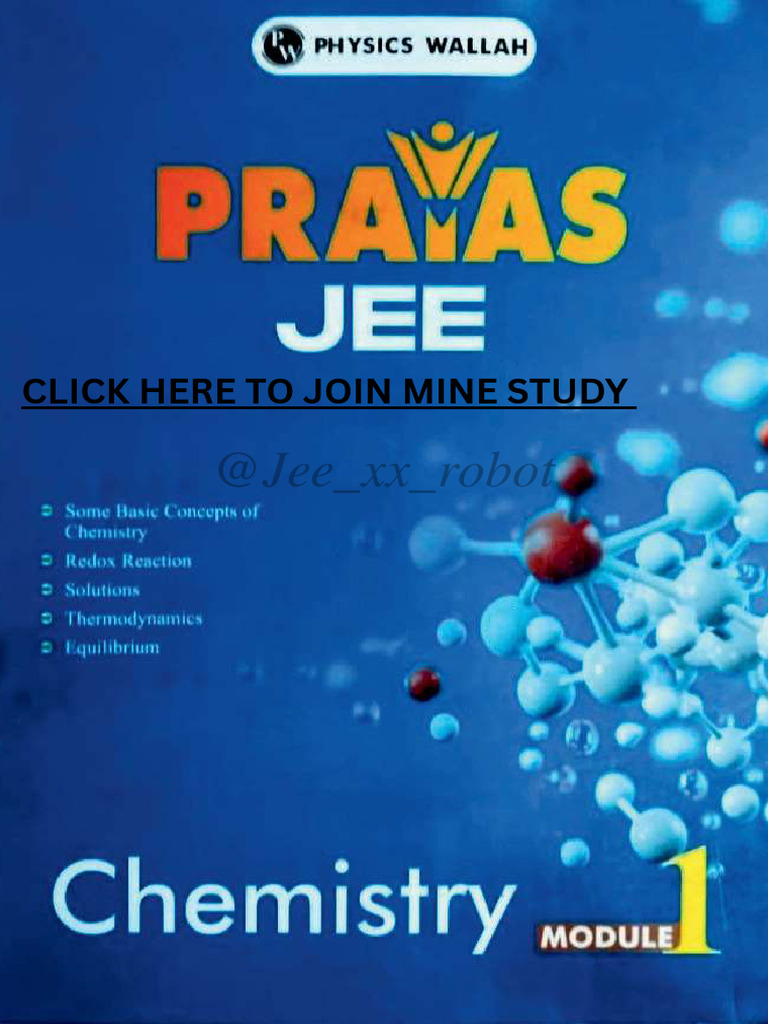 Chemistry Module1 Prayas Jee 2026 | PDF