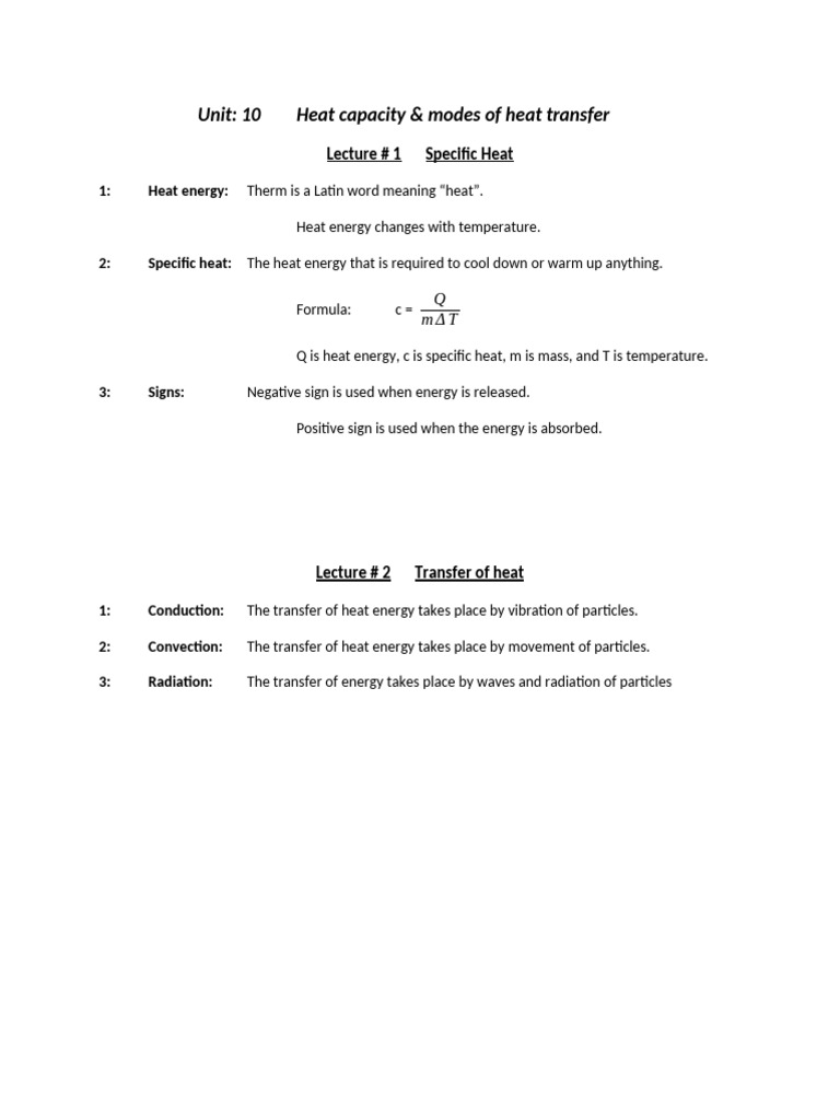 Physics Unit 1 | PDF