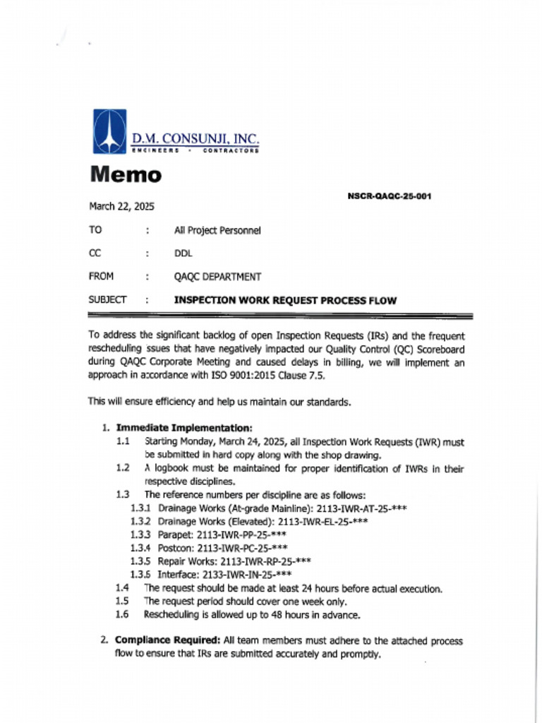 Memo 01 - 250322 - 103759 | PDF