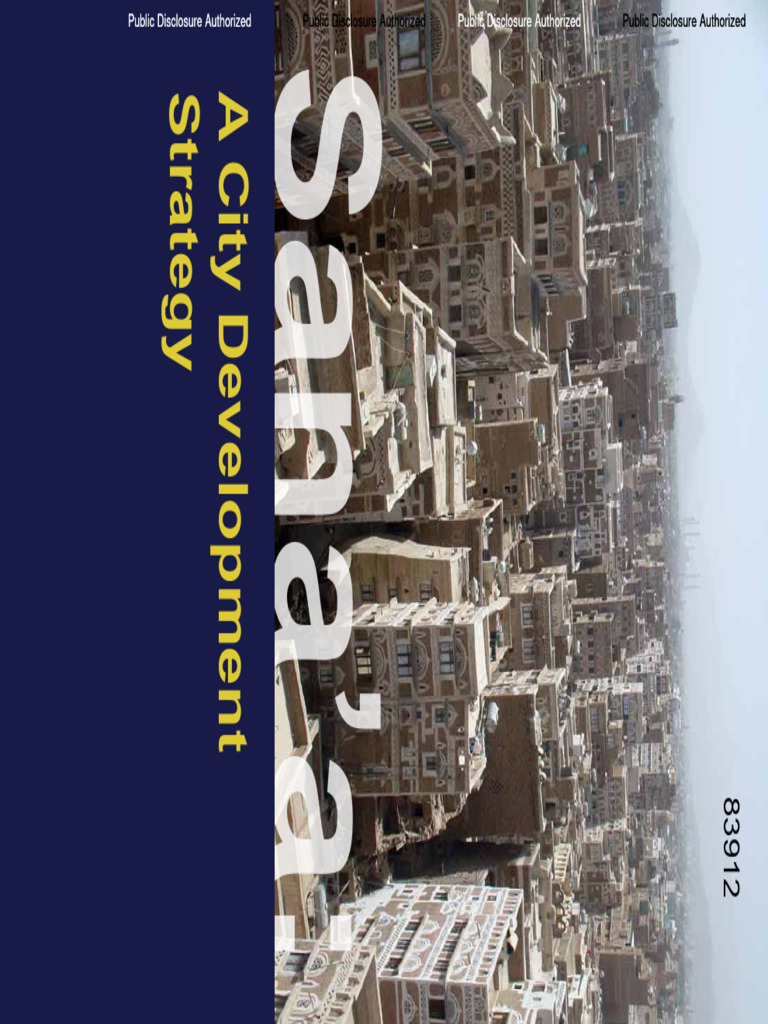 Sanaa A City Development Strategy | PDF | Yemen | World Politics