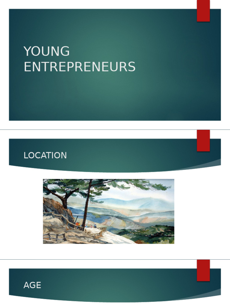Young Entrepreneurs | PDF