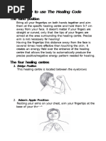 Healing Code Guide: Hand Positions & Prayer | PDF | Prayer | Psychology