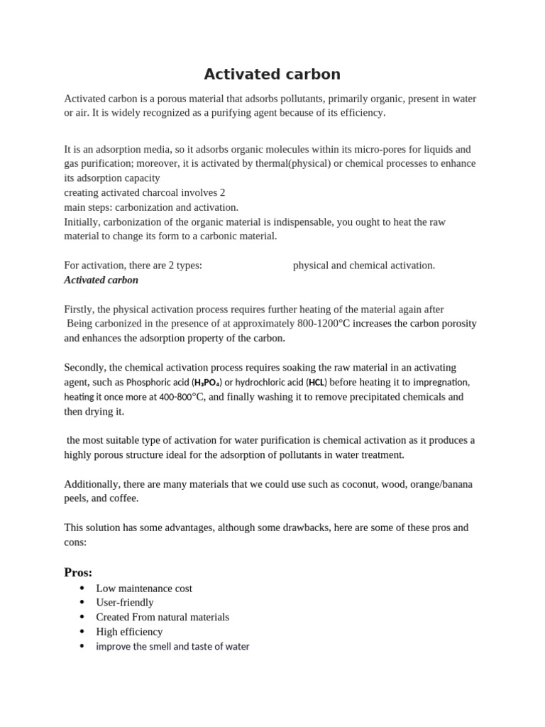 Activated carbon | PDF