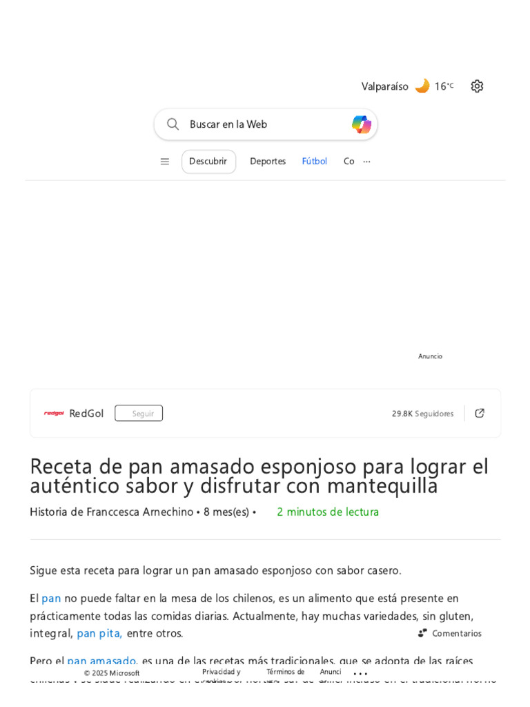 Receta de Pan Amasado Esponjoso para Lograr El Auténtico Sabor y ...
