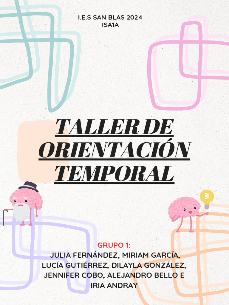 Taller de Orientación Temporal: I.E.S San Blas 2024 Isa1A | PDF