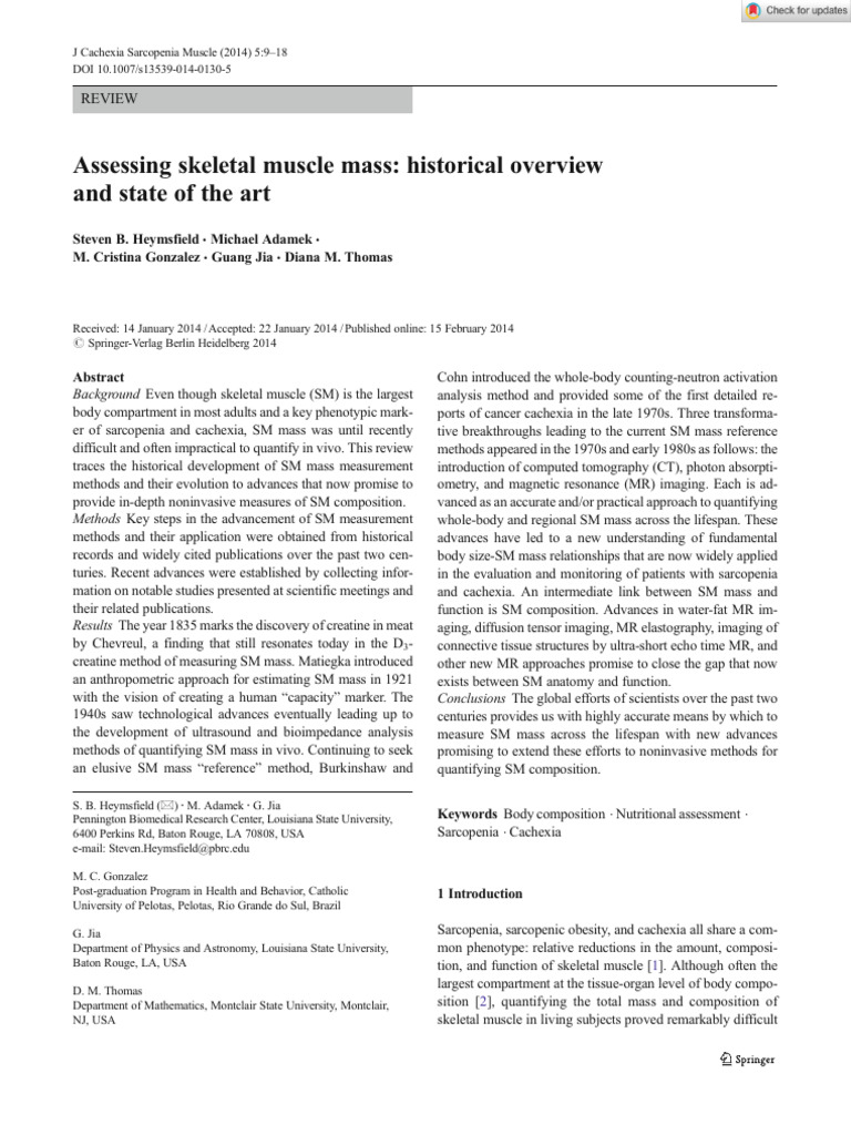 J Cachexia Sarcopenia Muscle - 2014 - Heymsfield - Assessing Skeletal ...