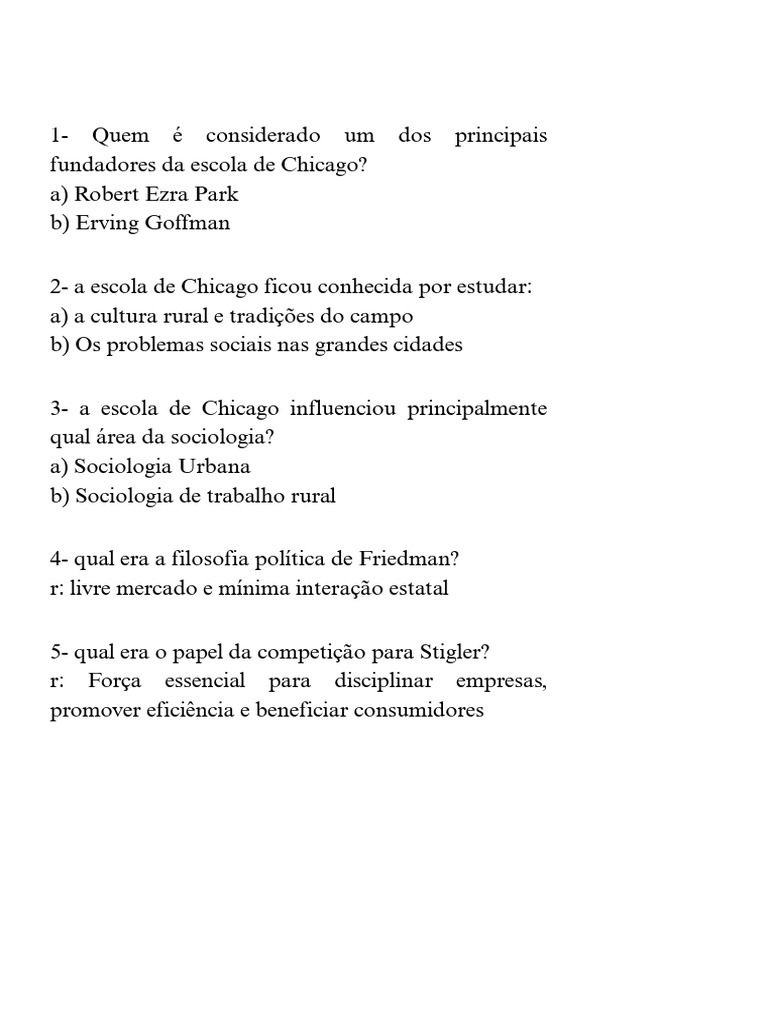 1 - Quem É Considerado Um Dos Principais Fundadores Da Escola de ...
