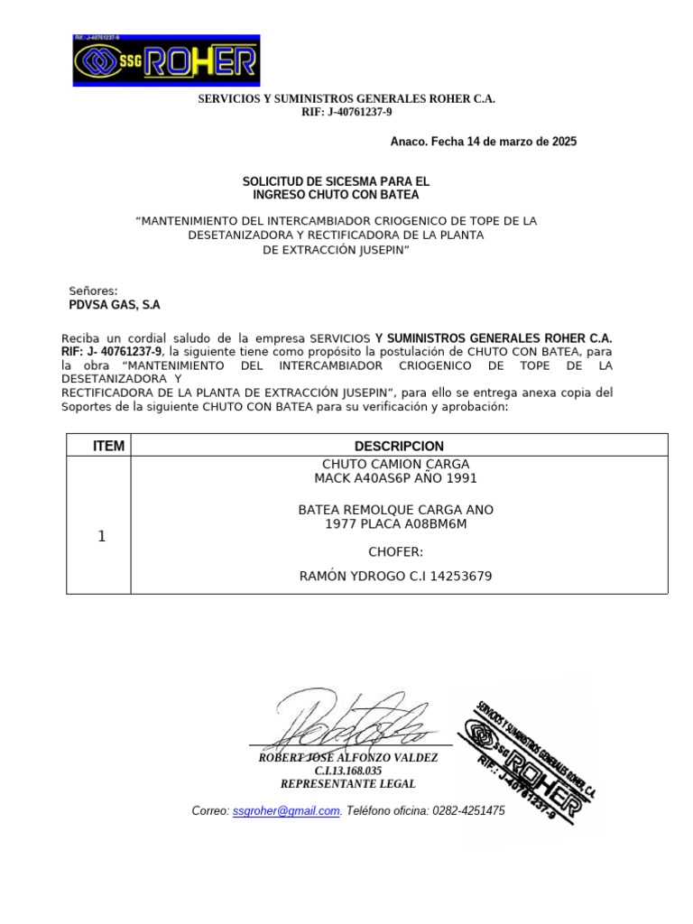 POSTULACION DE CHUTO CON BATEA | PDF