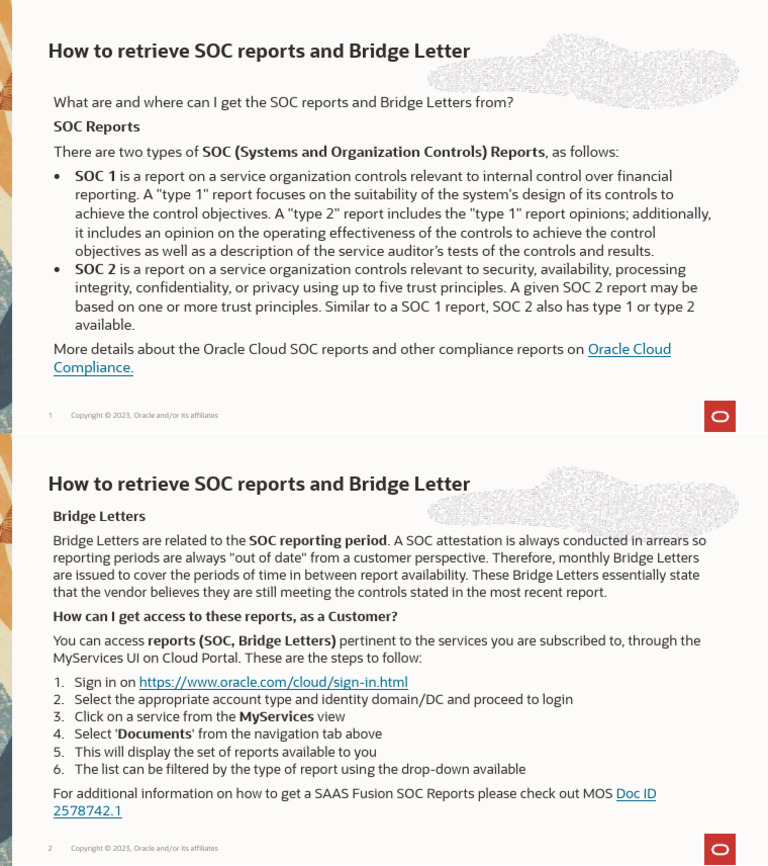 How To Retrieve Soc Report | PDF | Computing