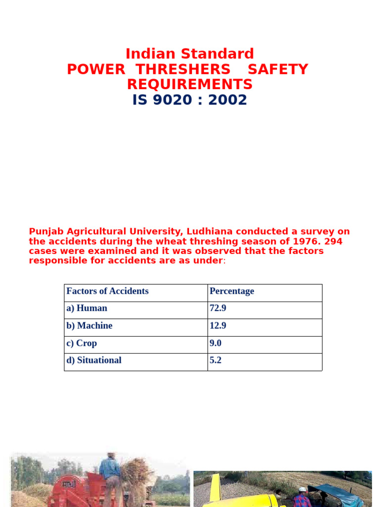 Power Thresher Safety | PDF | Belt (Mechanical) | Machines