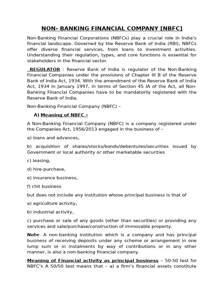 NBFCs_040942 | PDF | Securities (Finance) | Banks