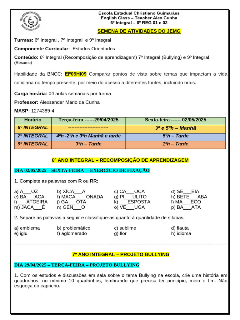 Como Calcular a PAM na Educação | PDF