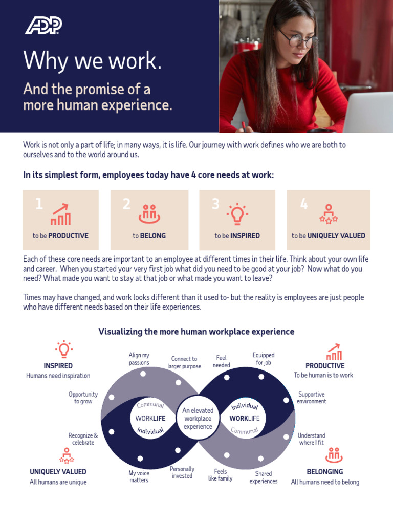 Why We Work.: and The Promise of A More Human Experience | PDF ...