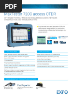 EXFO OTH-7000 Fiber Monitoring System | PDF | Optical Fiber | Decibel