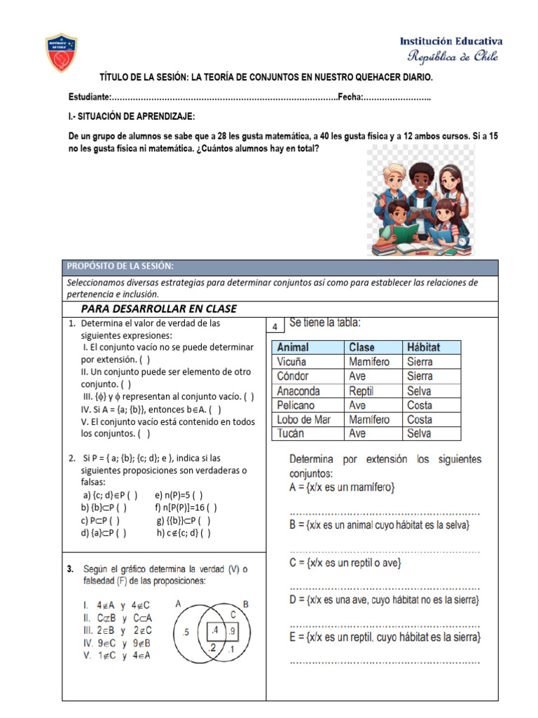 Desarrollo de La Sesi-N Teor-A de Conjuntos-1 | PDF