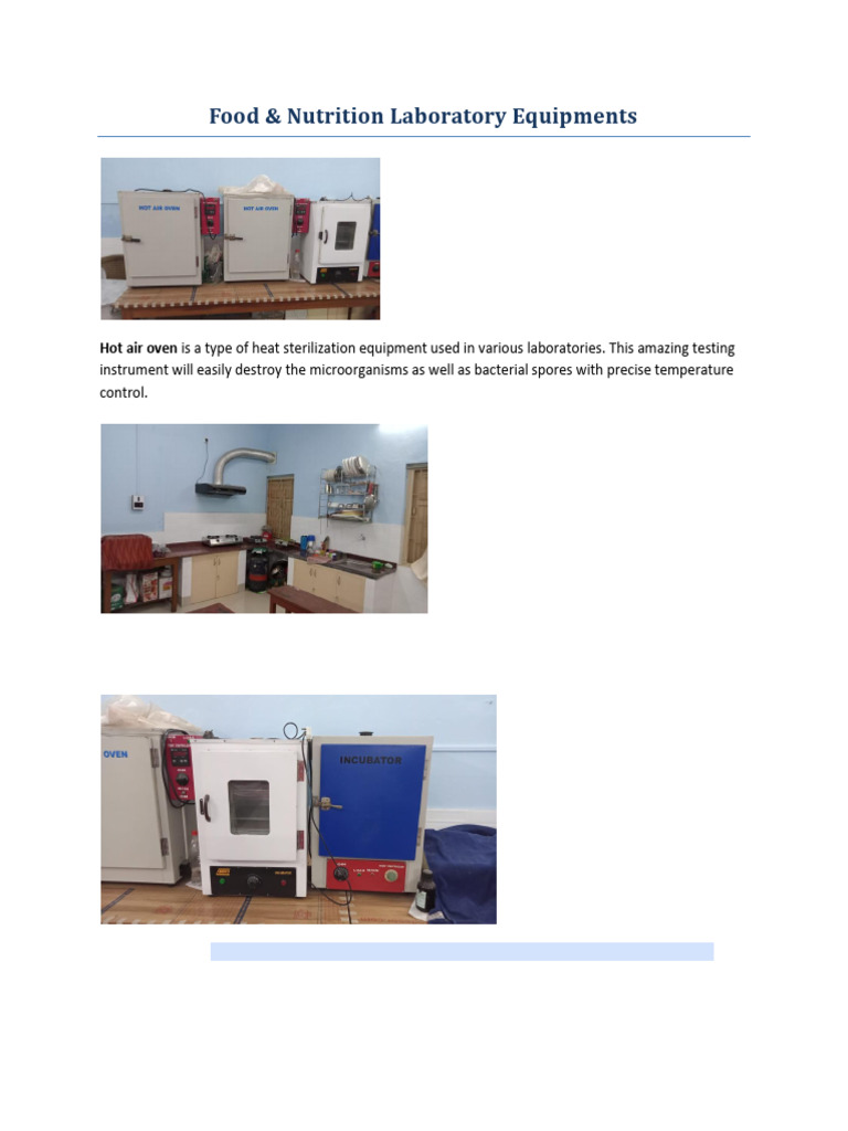 Food and Nutrition Laboratory | PDF | Sterilization (Microbiology ...