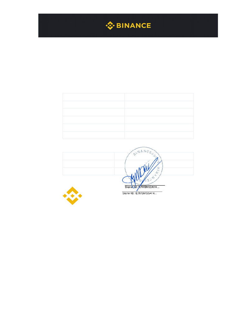 Final Edited Binance Receipt | PDF