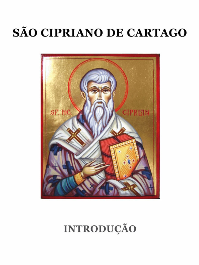 São Cipriano de Cartago: Vida e Legado | PDF | Oração | Igreja cristã