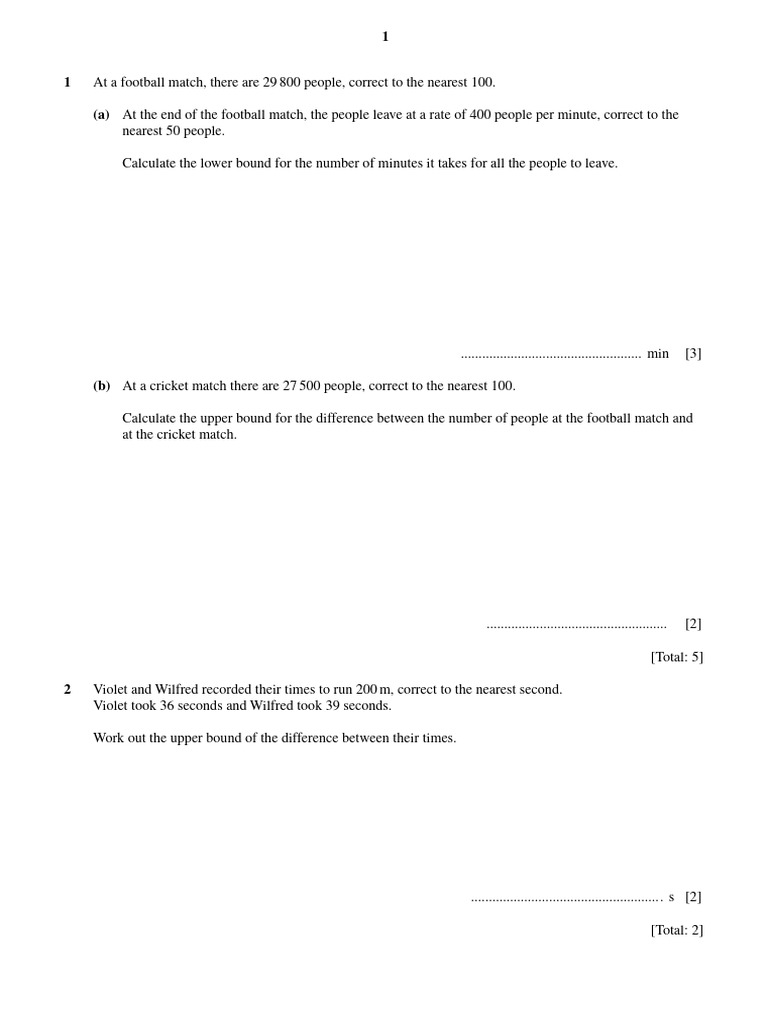 Boundary - Limits of Accuracy | PDF | Area | Length