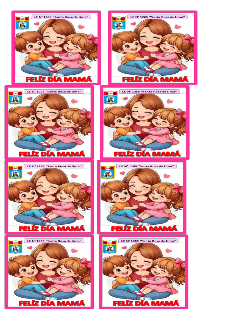 Solapin Dia de La Madre 2025 Nuevo | PDF