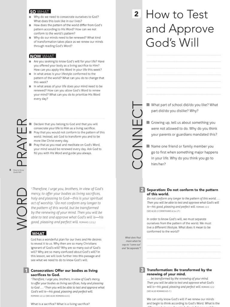How To Know Gods Will - How To Test and Approve Gods Will | PDF