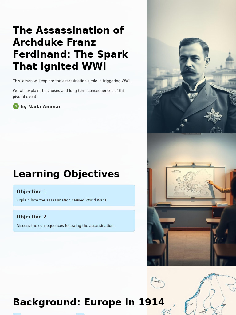 The Assassination of Archduke Franz Ferdinand The Spark That Ignited ...