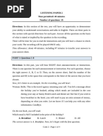 B2 English Listening Test Practice 03 | PDF