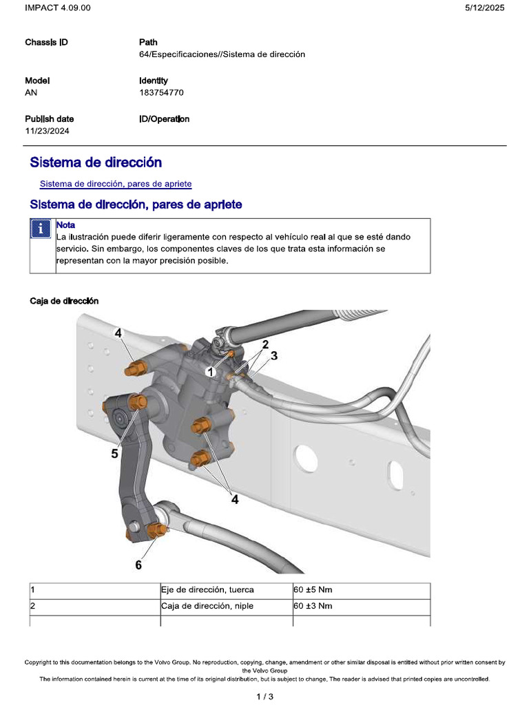 Pares de Apriete de La Direccion Mack | PDF