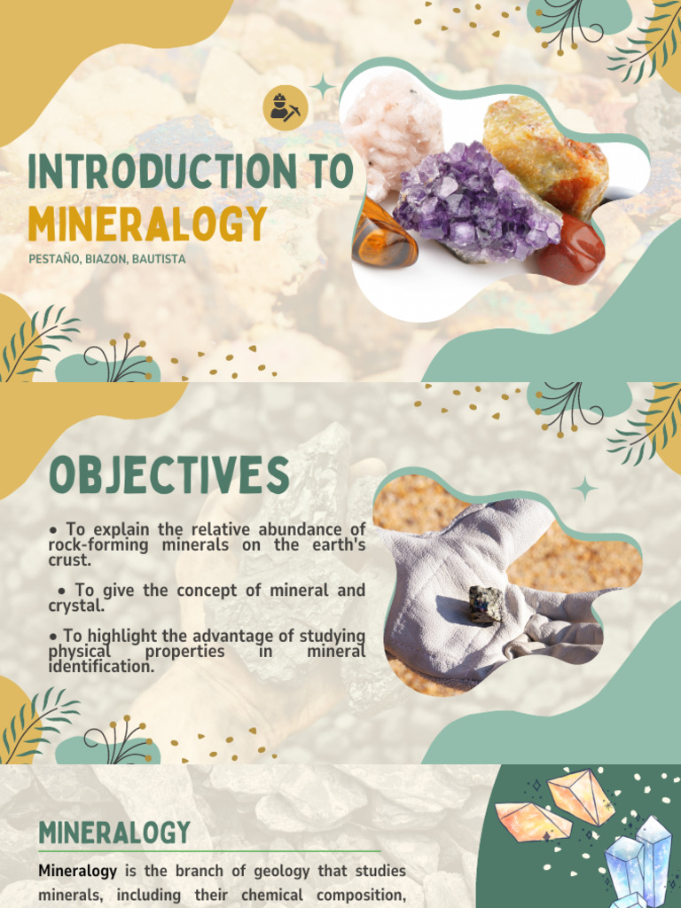 Introduction To Mineralogy | PDF | Minerals | Crystal