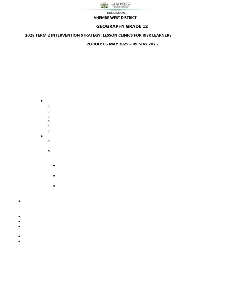 Unsuitability of Rejuvenated Land | PDF | Drainage Basin | Multiple Choice