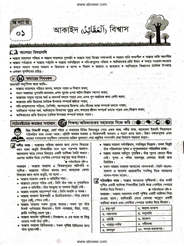 Chapter - Class 5 Islam | PDF