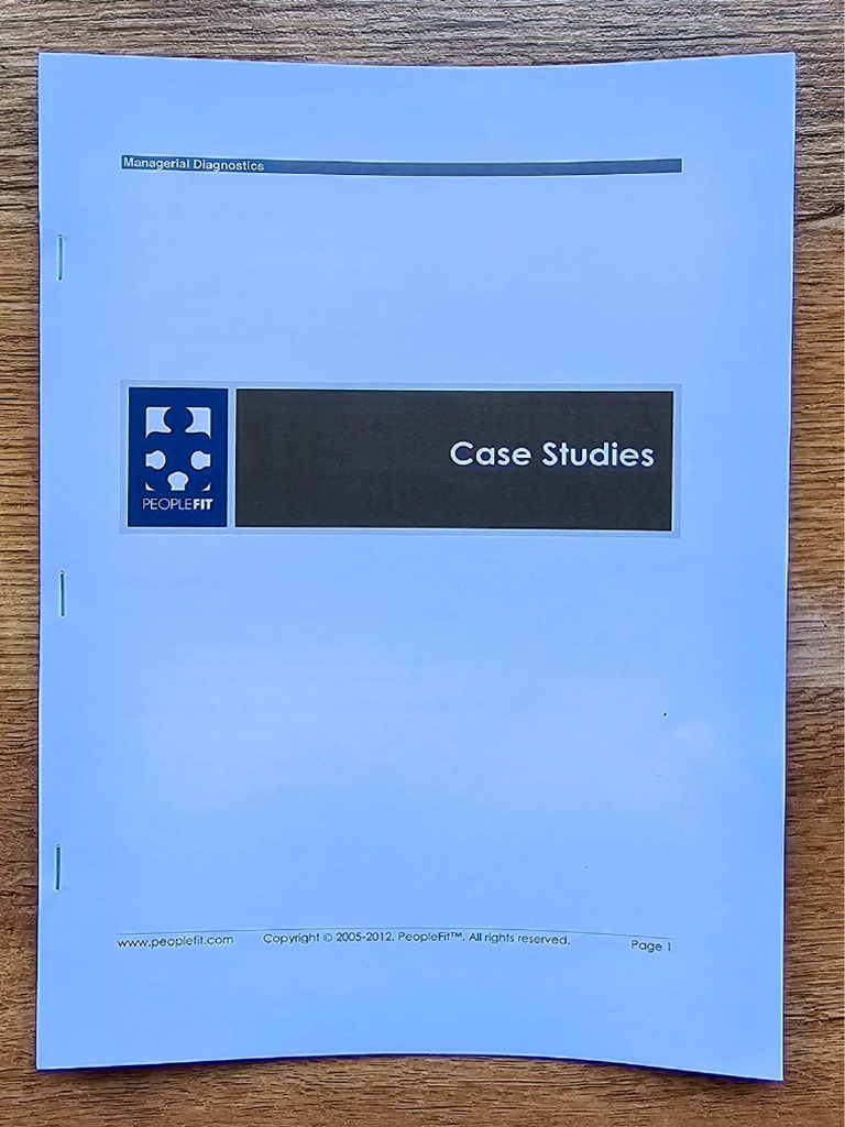 Case Studies - Management Diagnostics | PDF
