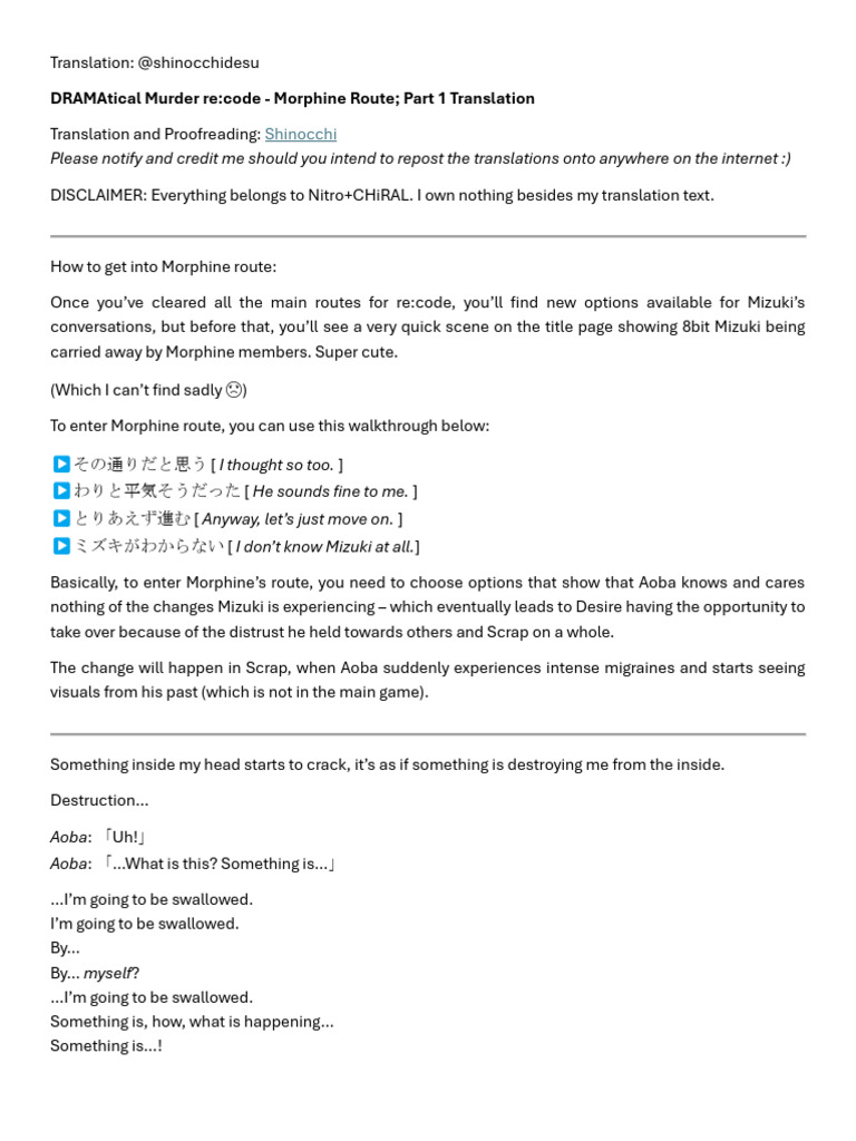 Morphine Route - DMMD | PDF | Elevator