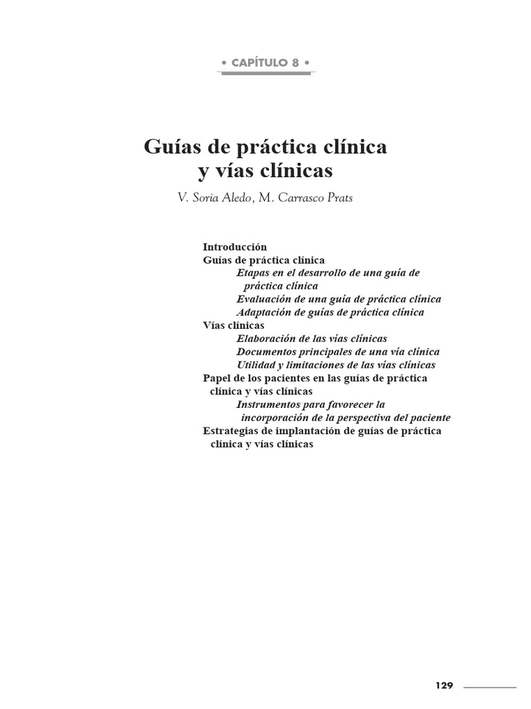 Guías y Vías Clínicas en Práctica Médica | PDF | Terapia intravenosa ...