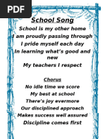Proud of Our School Lyrics | PDF