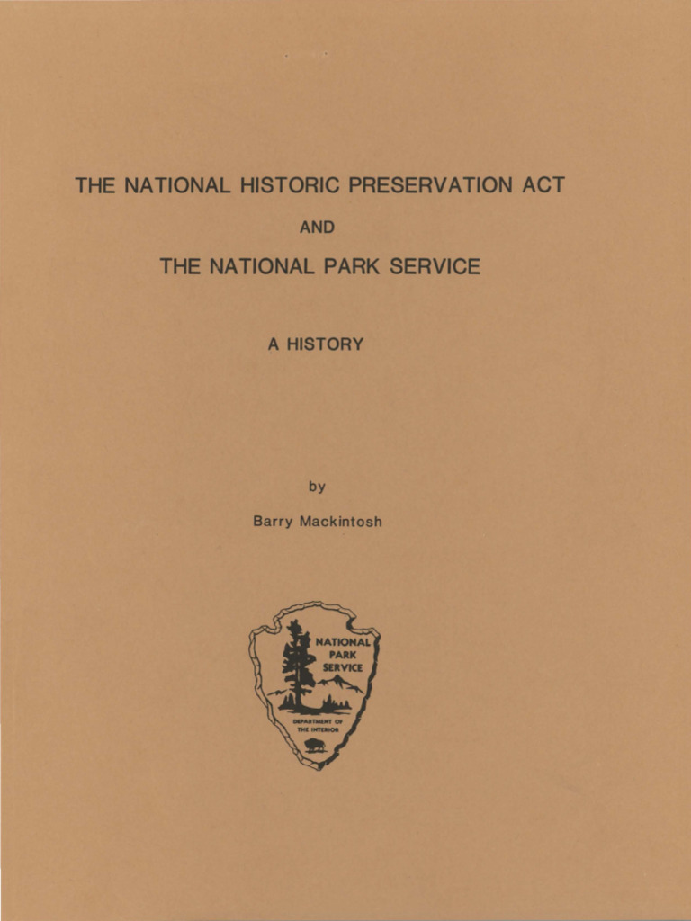 The National Historic Preservation Act | PDF | Historic Preservation ...