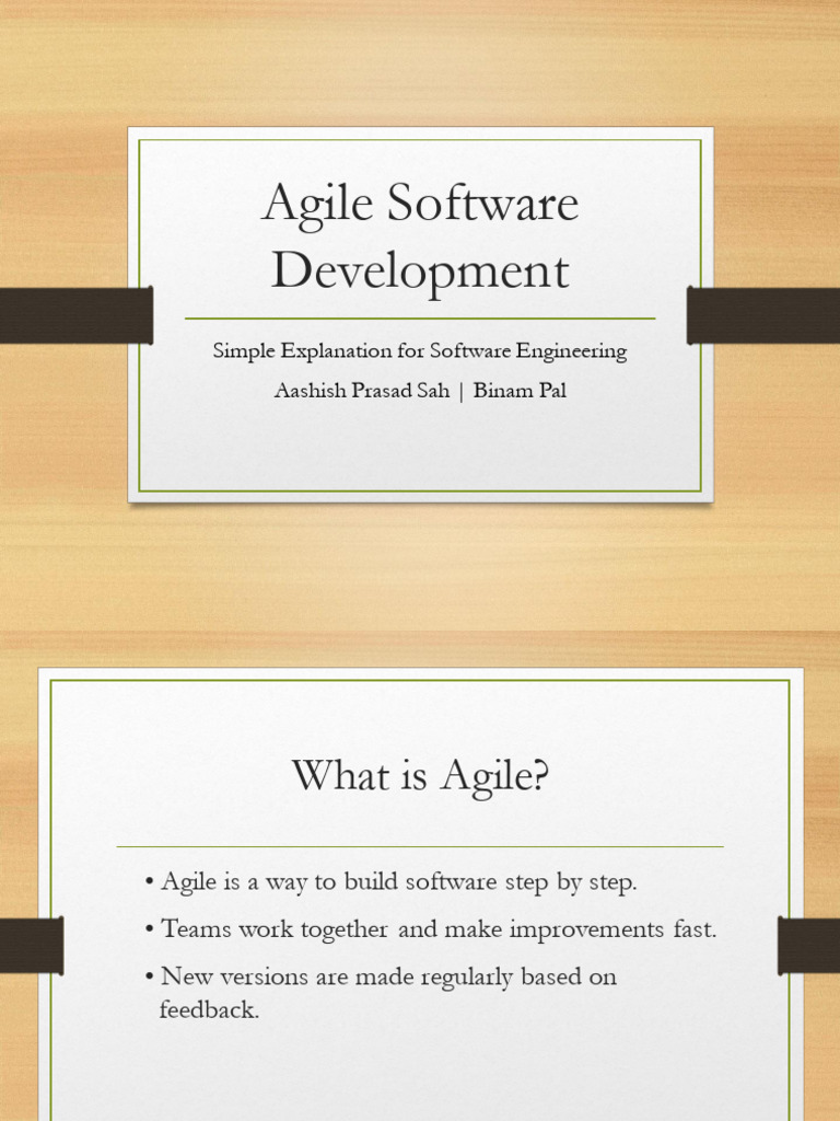 Agile Software Development Overview | PDF