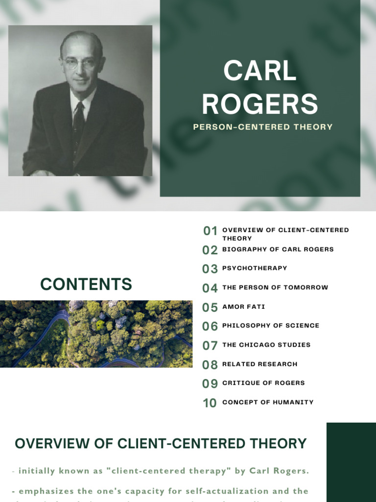 Carl Rogers TOP Presentation | PDF | Psychotherapy | Self Concept