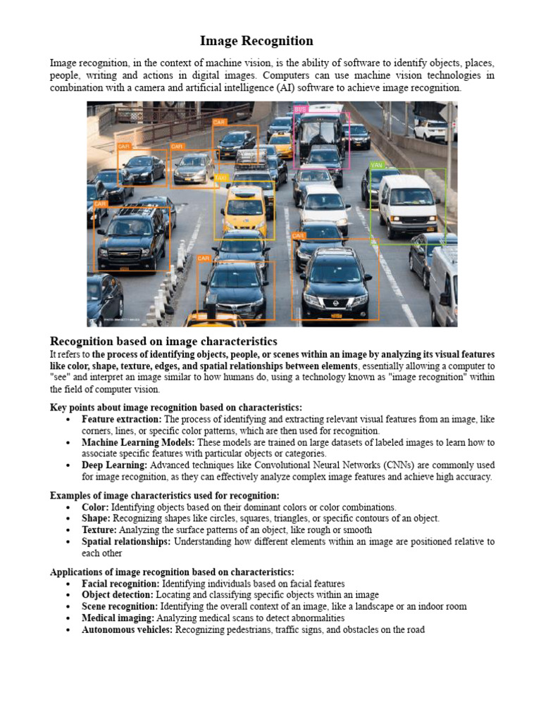 Image Recognition Basics | PDF