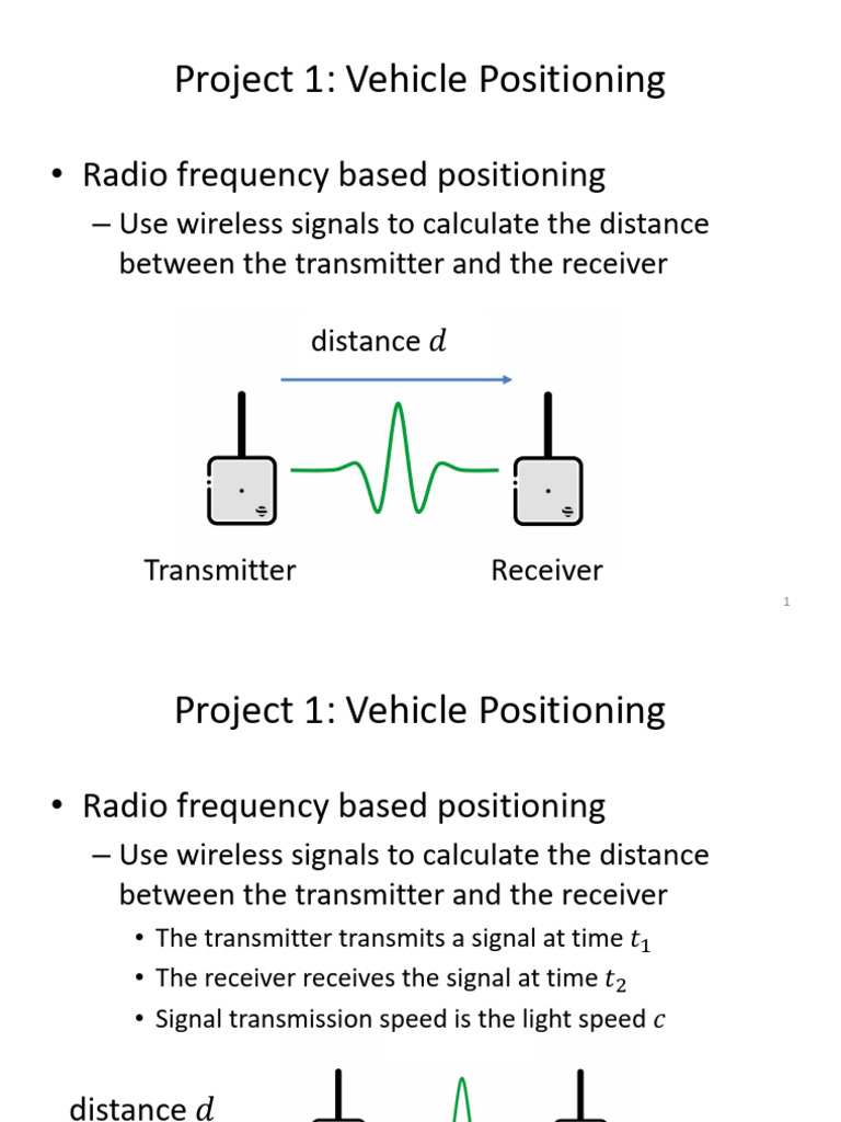 Vehicle Positioning via RF Signals | PDF | Radio | Transmitter