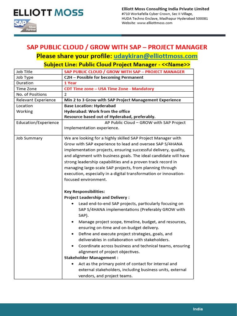 Public Cloud Project Manager | PDF | Project Management | Risk